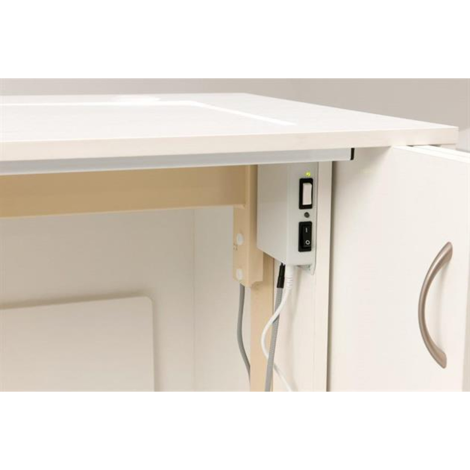 Horn Modular 860 electric cabinet in White | The Sewing Machine Company