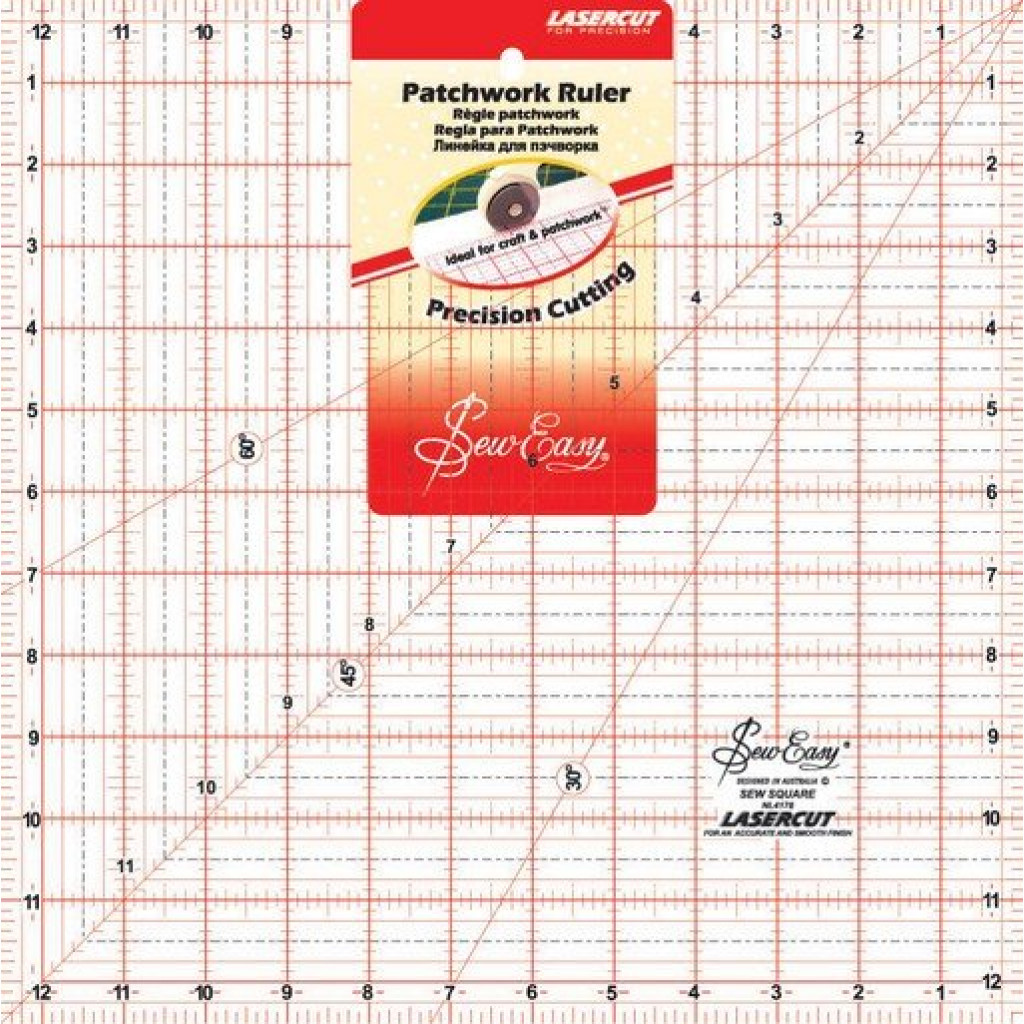 Patchwork Ruler 12/1/2'by 12/1/2' | The Sewing Machine Company