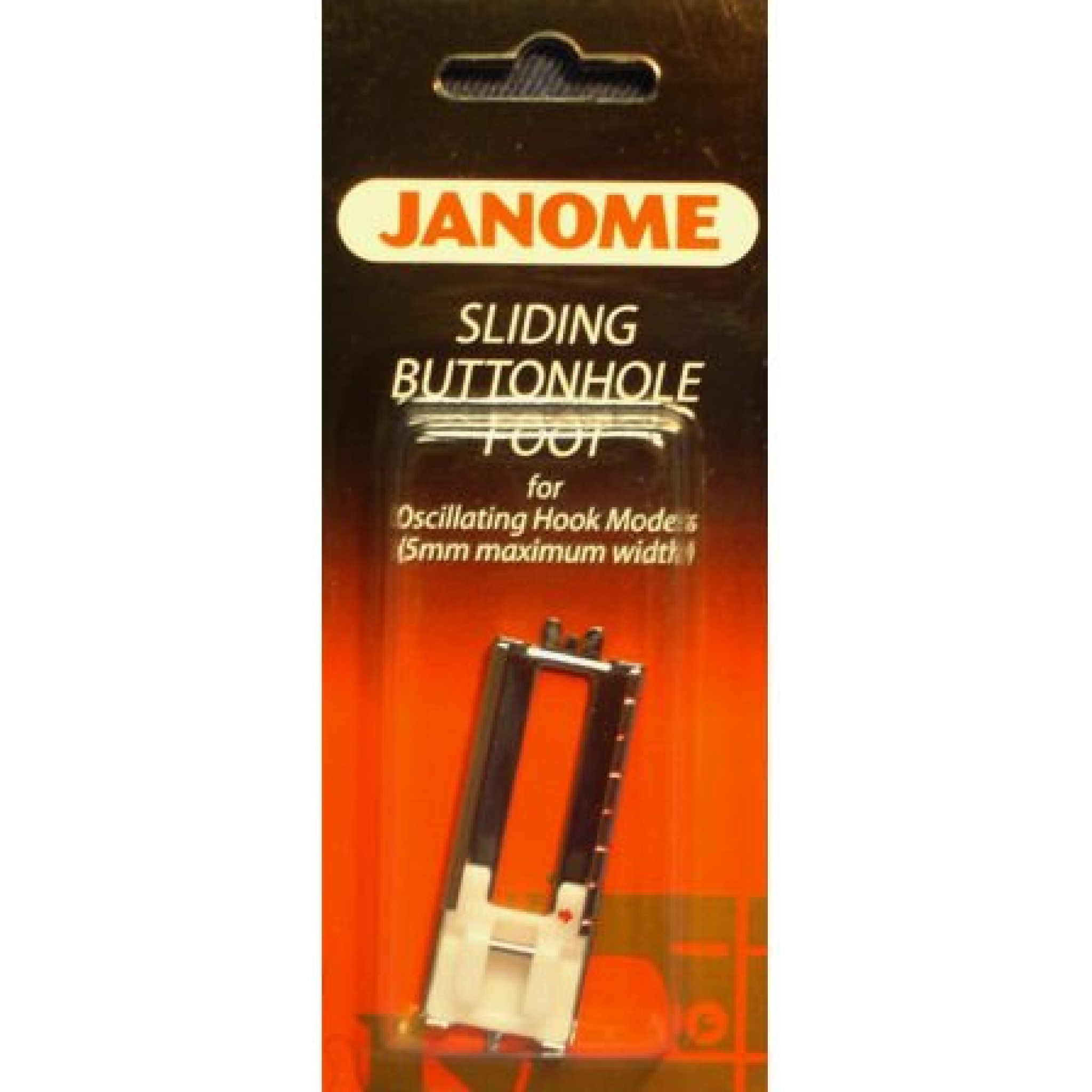 Sliding 4 Step Buttonhole Foot-for-janome-5mm-machines | The Sewing ...